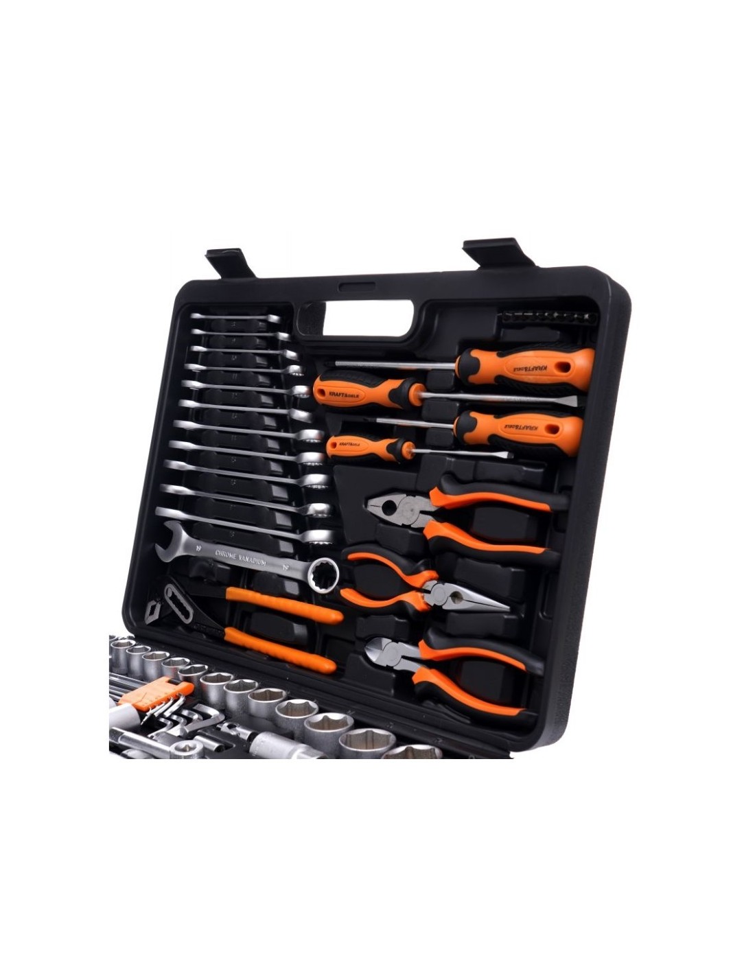 Trusa scule, Kraft&Dele KD309, chei tubulare, imbus, patenti, chei, 122 ...