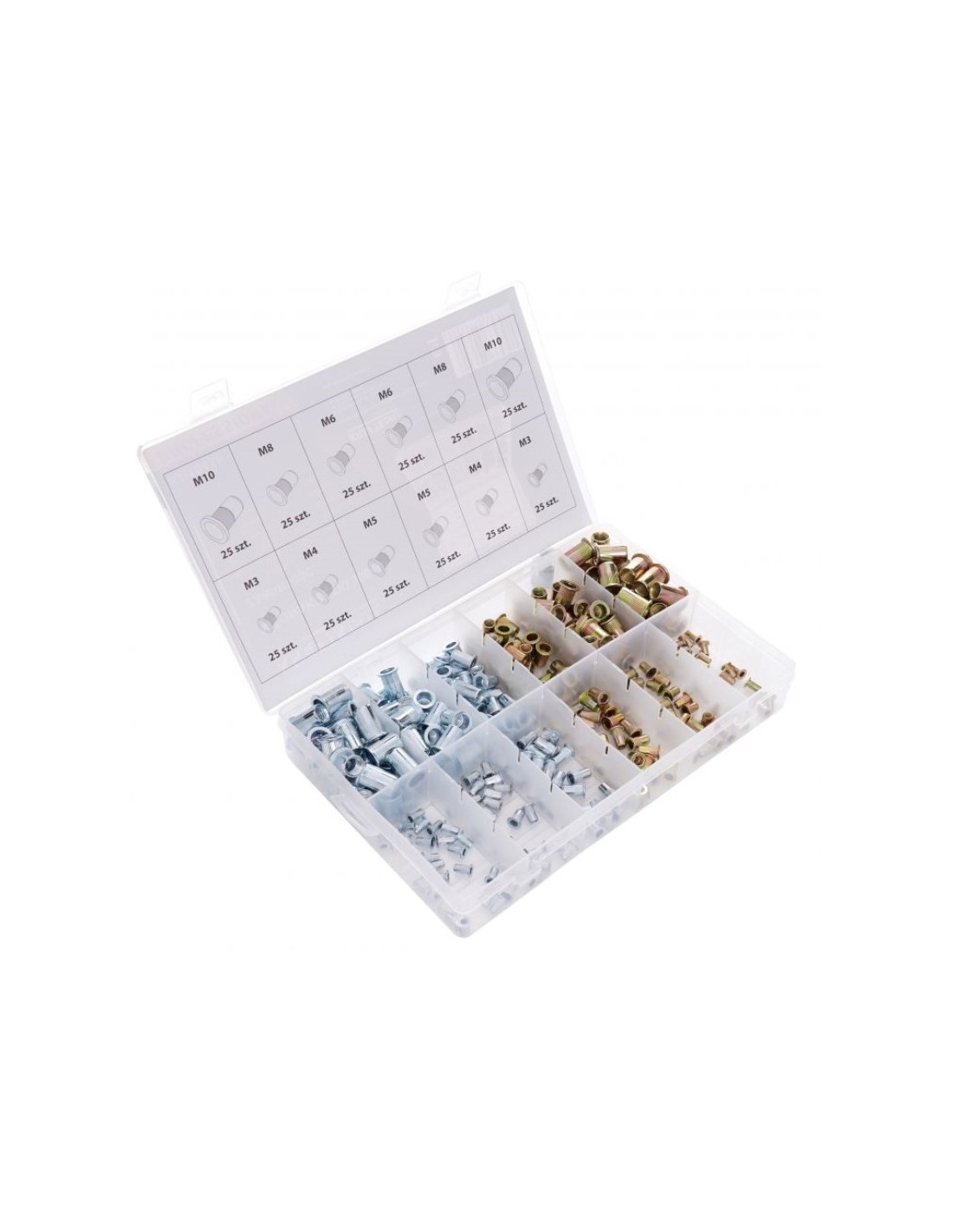 Set piulite nituibile Kraft&Dele KD10486, 300 buc, M3-M10