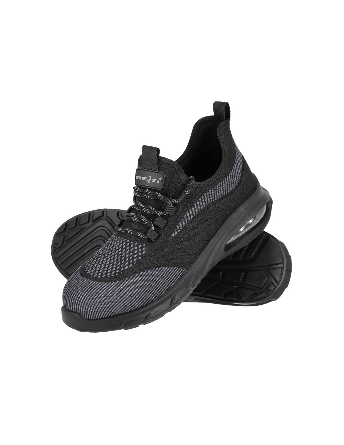 Pantofi de protectie Reis BRWAVE S1 cu bombeu metalic Culoare Negru ...