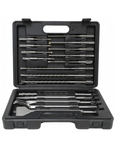 Set dalti si burghiu SDS Plus 17 pcs, VERKE V05085