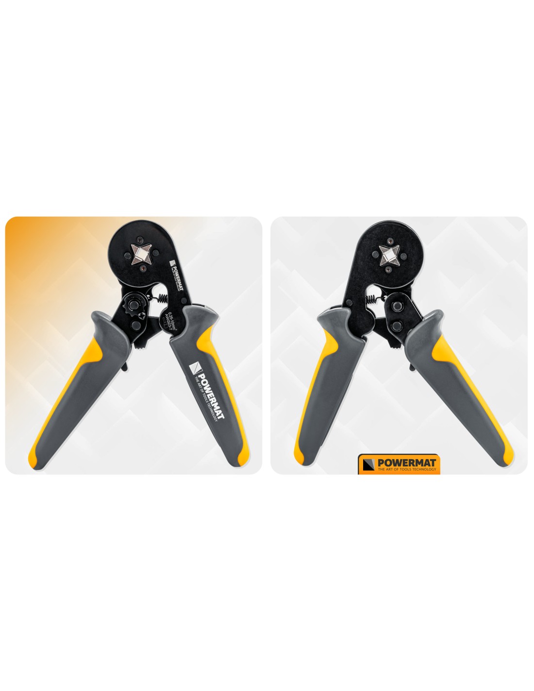 Cleste sertizare Powermat 0.25-10mm² + 1200 mansoane